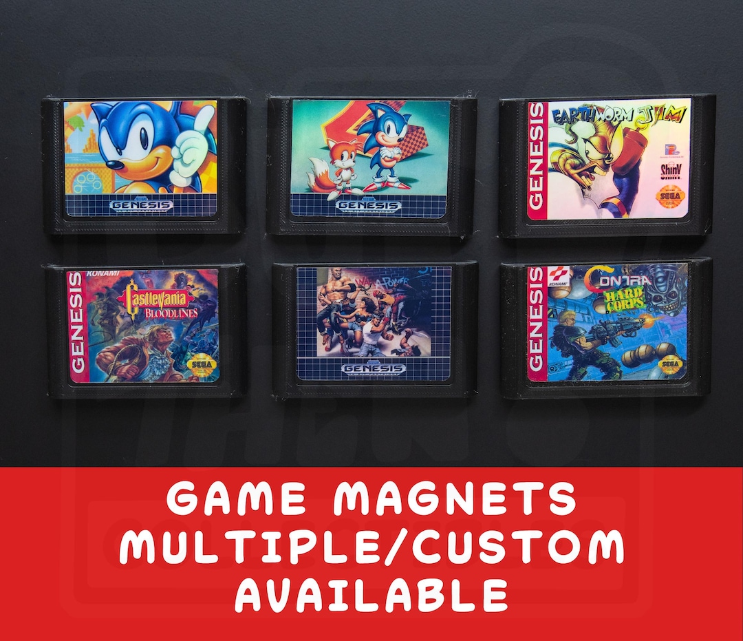 Magnet - Genesis - Sega Genesis Cartridge (multiple Styles) - Etsy