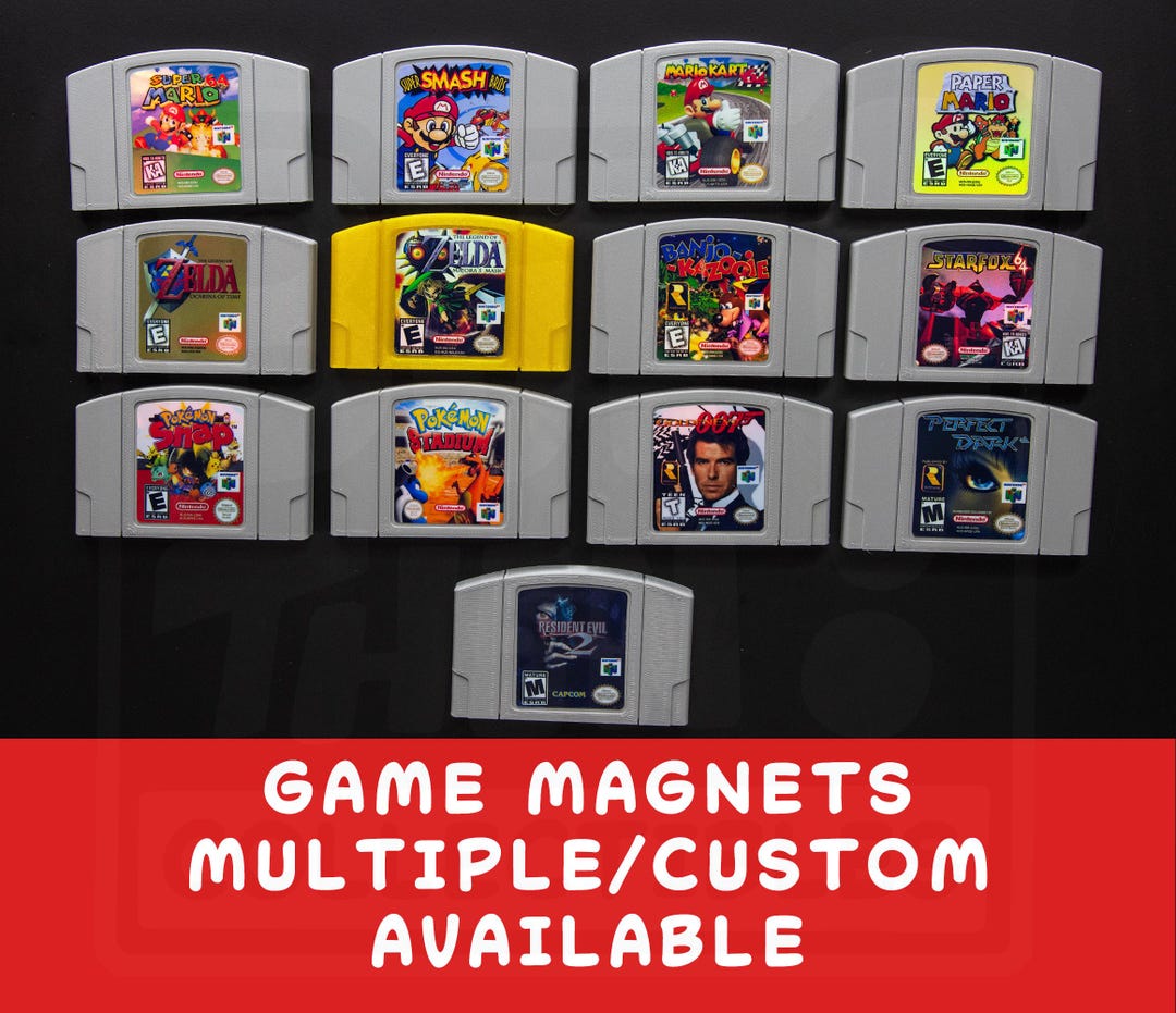 Magnet - N64 - Nintendo 64 Cartridge (multiple Styles) - Etsy