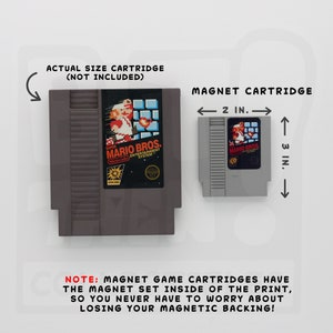Magnet - NES - Nintendo Entertainment System Cartridge (multiple Styles ...