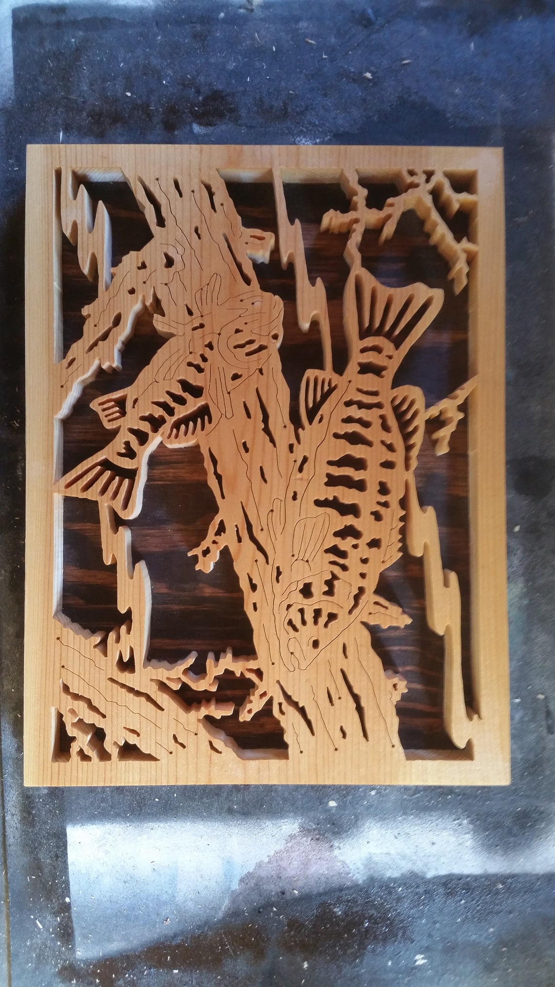 Scrollsaw Rustic Wood Cut Out/carving - Etsy