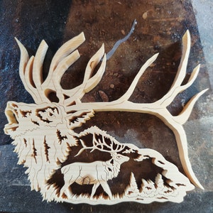 Scrollsaw- Rustic Wood Cut Out/carving - Etsy