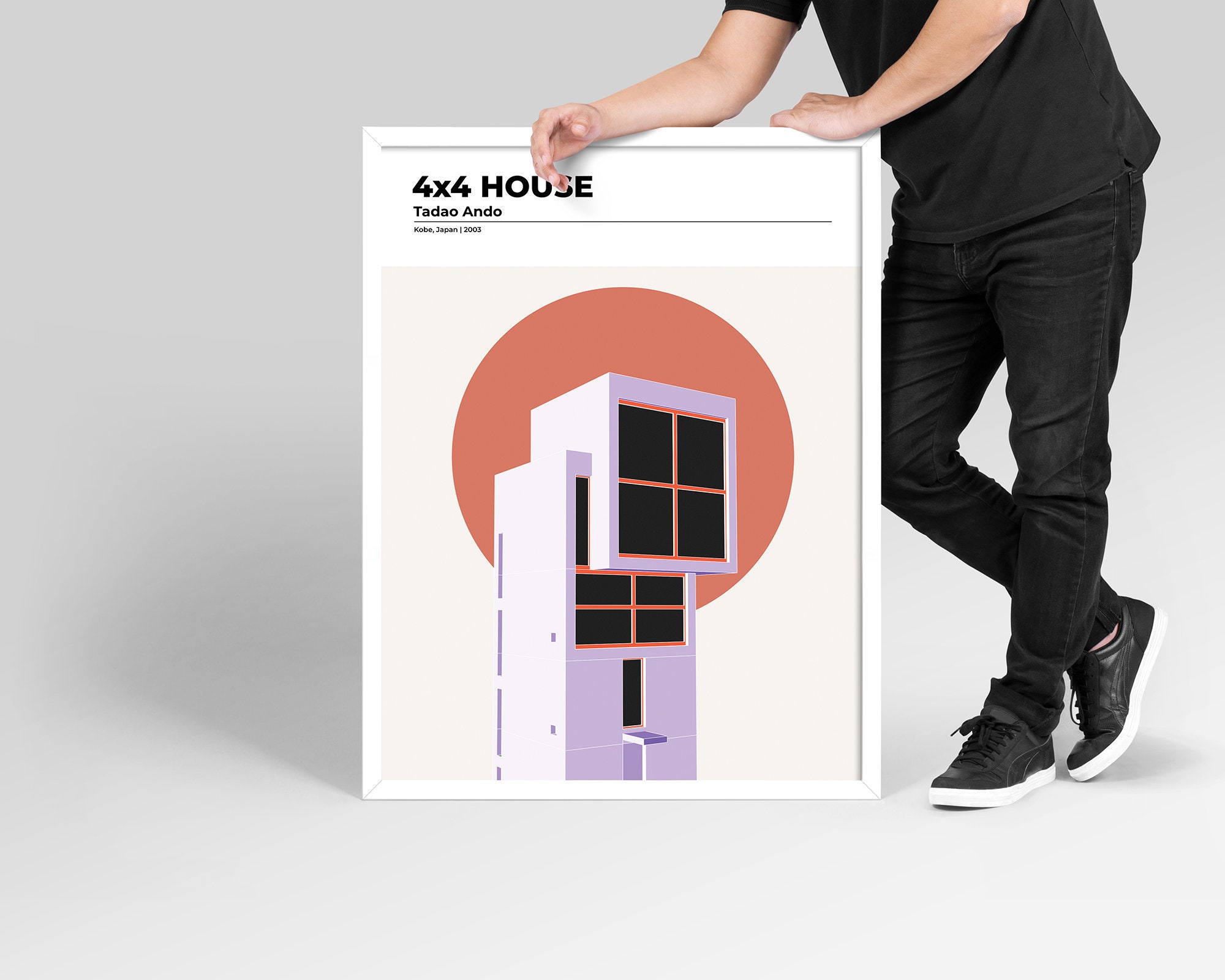 Architecture Poster Tadao Ando 4x4 House Architecture - Etsy UK
