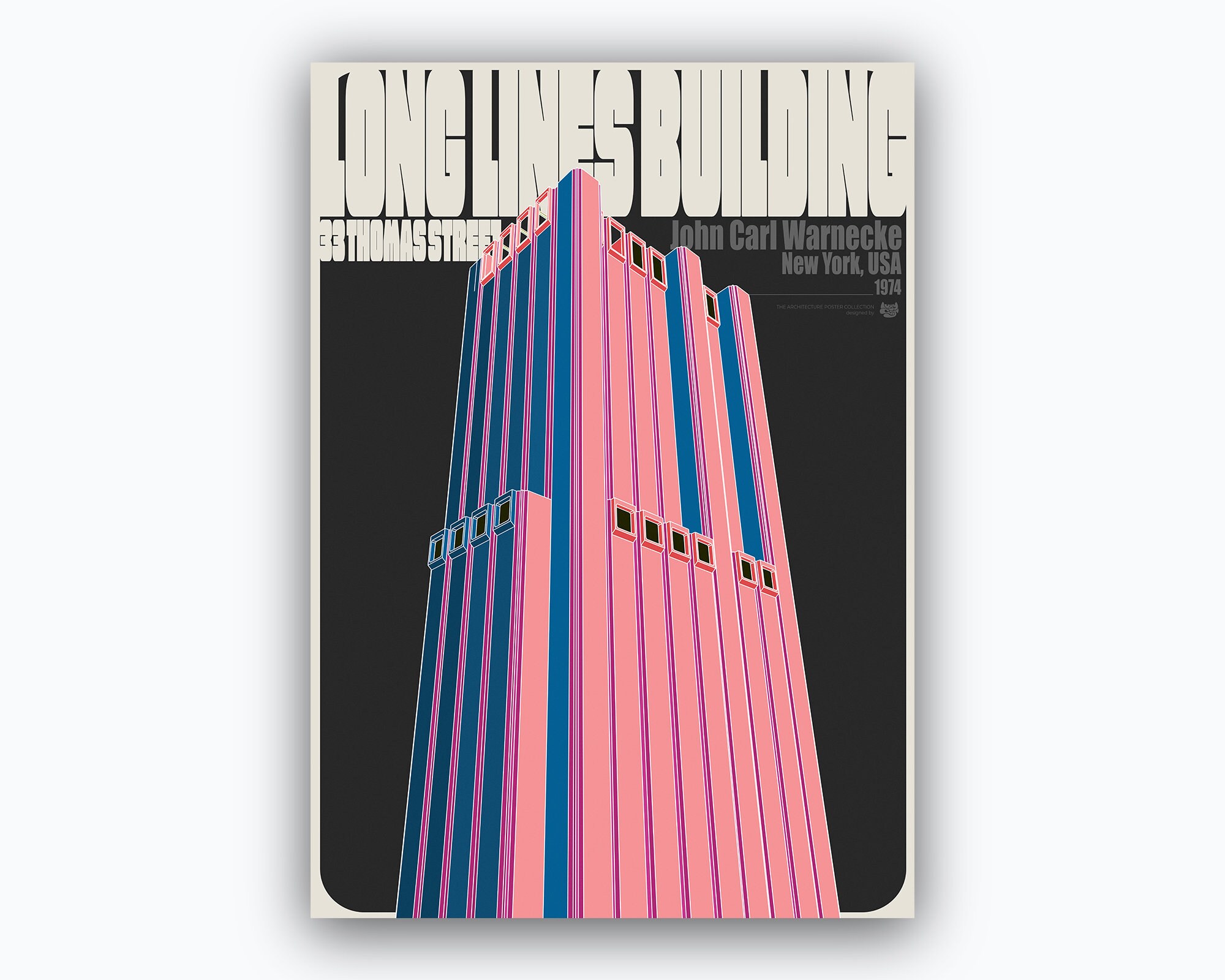 Architecture Poster, Long Lines Building , Architecture Print, Wall Art ...