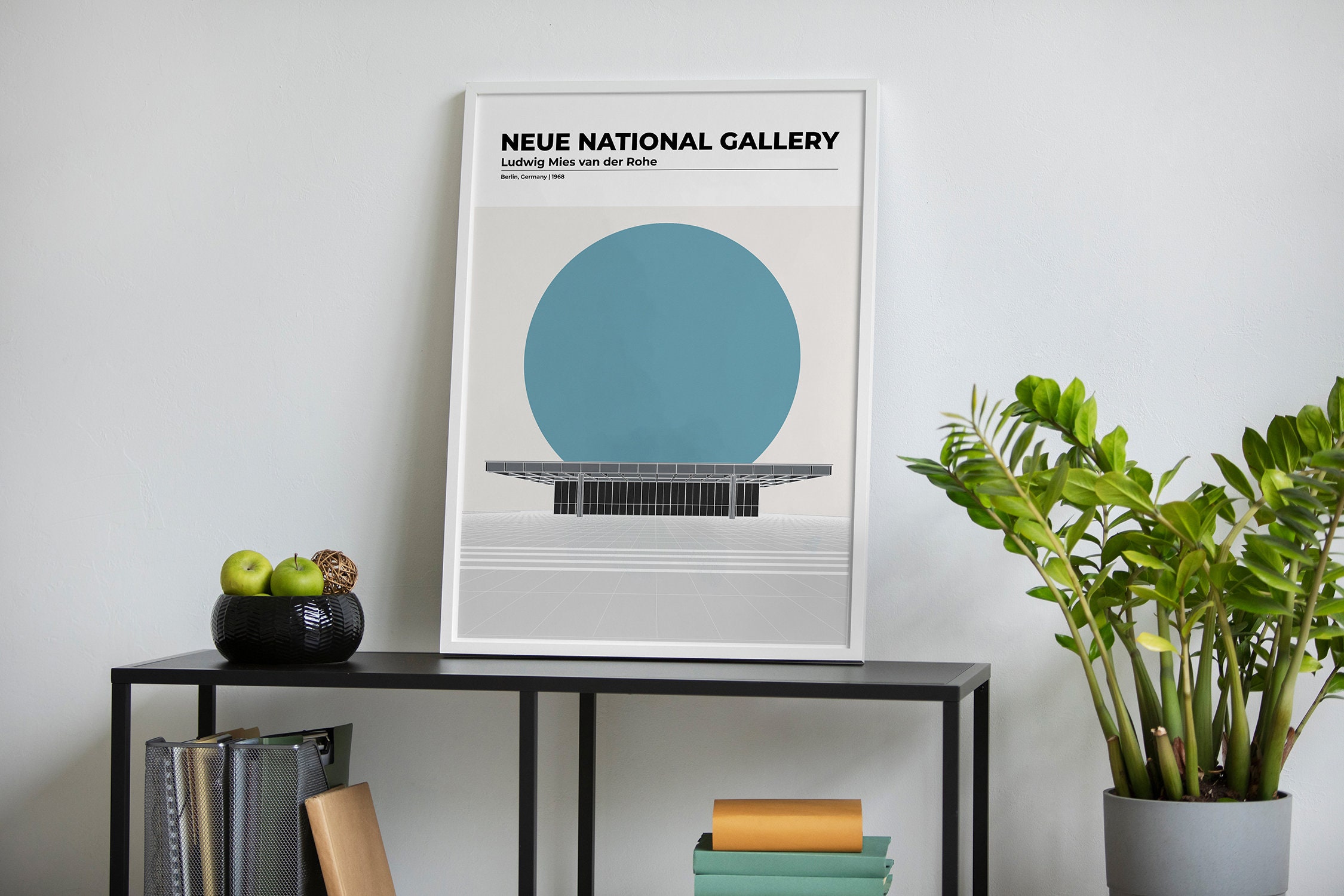 Architecture Poster | Neue National Gallery Mies Van Der Rohe ...