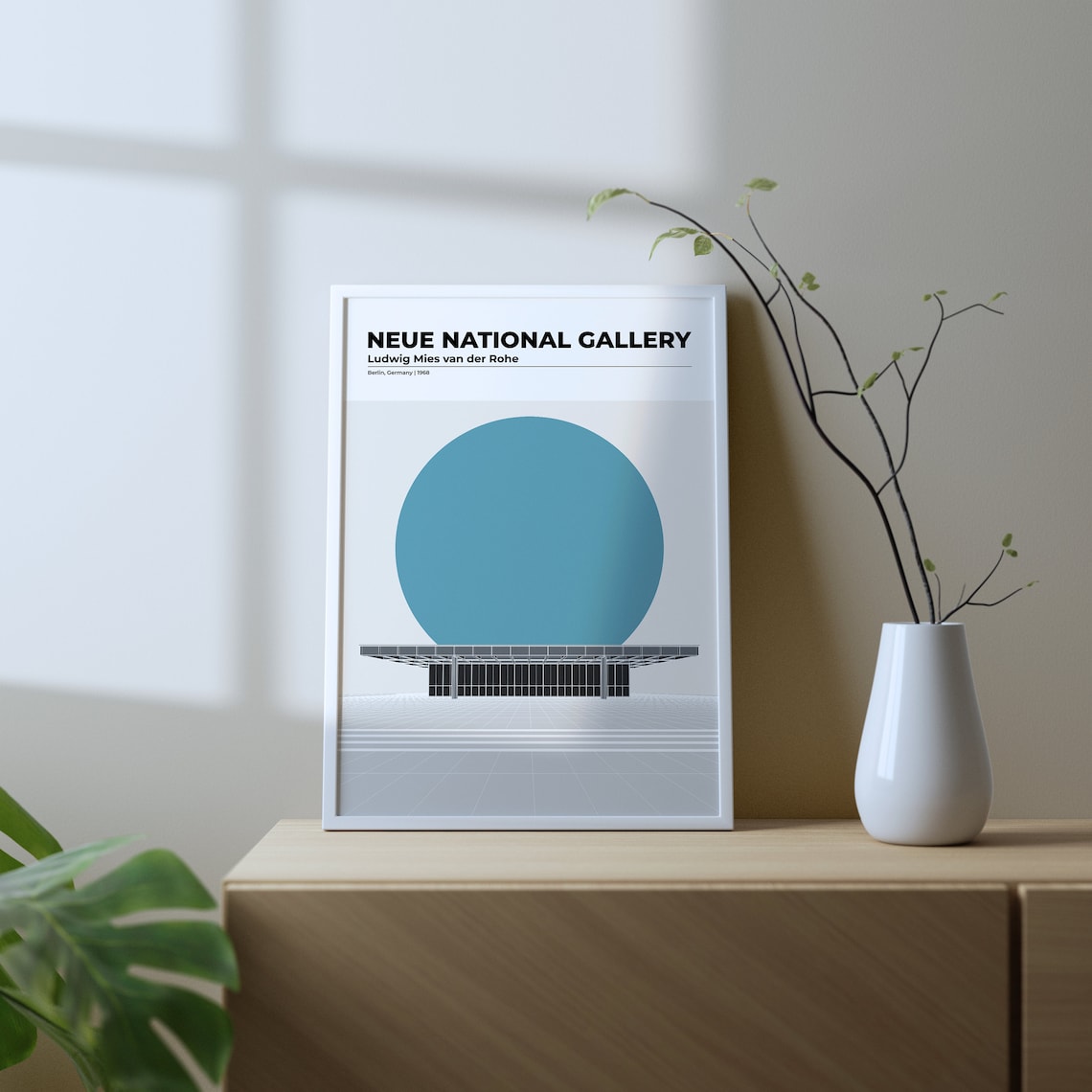 Architecture Poster | Neue National Gallery Mies Van Der Rohe ...