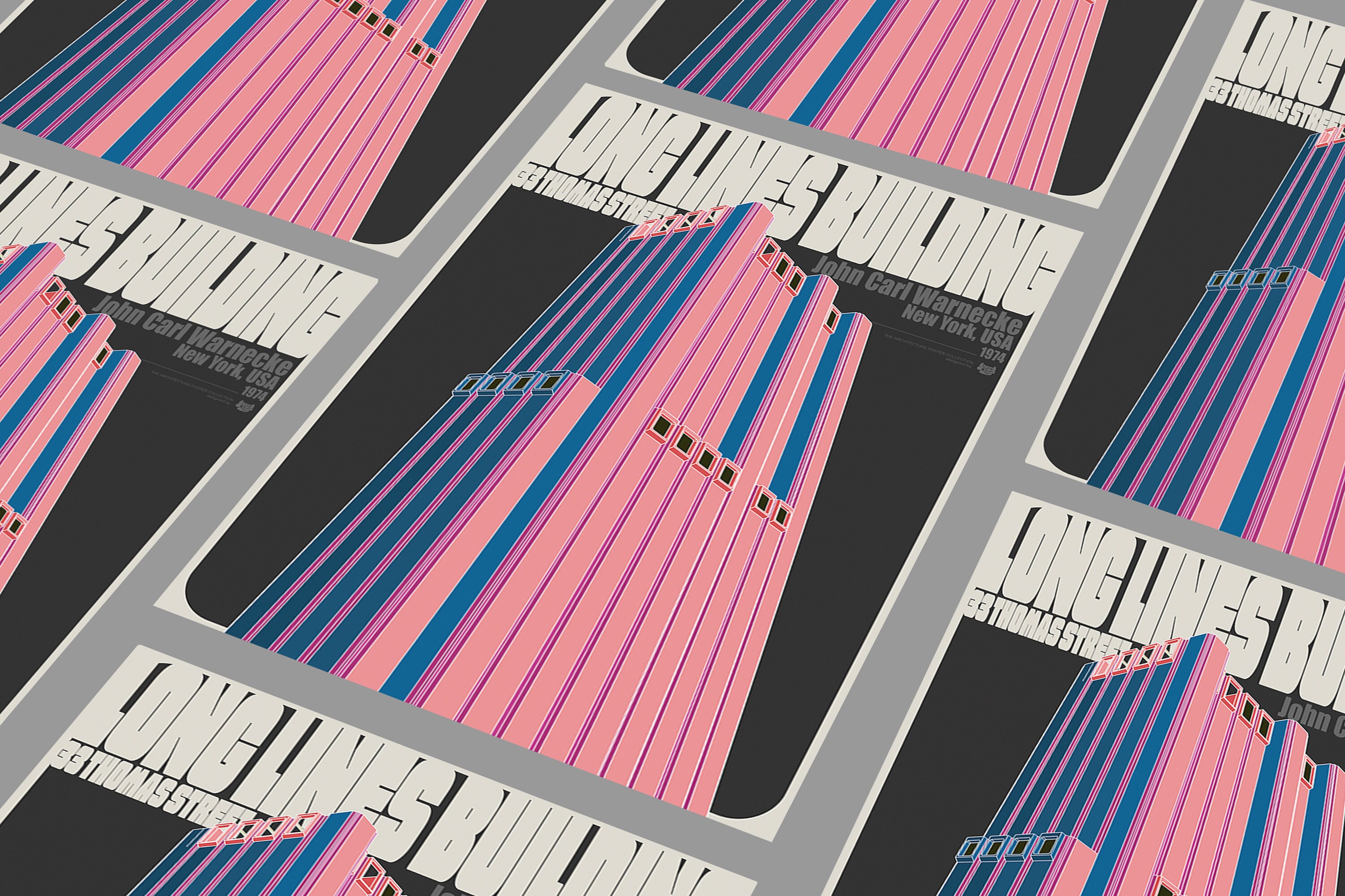 Architecture Poster, Long Lines Building , Architecture Print, Wall Art ...