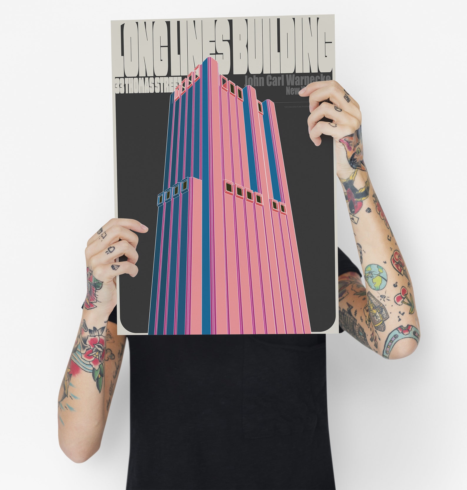 Architecture Poster, Long Lines Building , Architecture Print, Wall Art ...