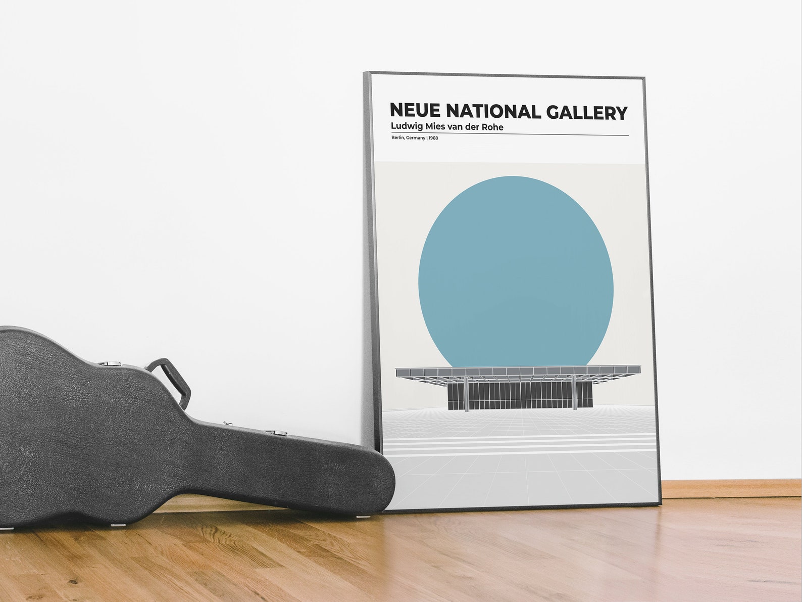 Architecture Poster | Neue National Gallery Mies Van Der Rohe ...