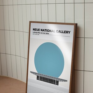 Architecture Poster | Neue National Gallery Mies Van Der Rohe ...