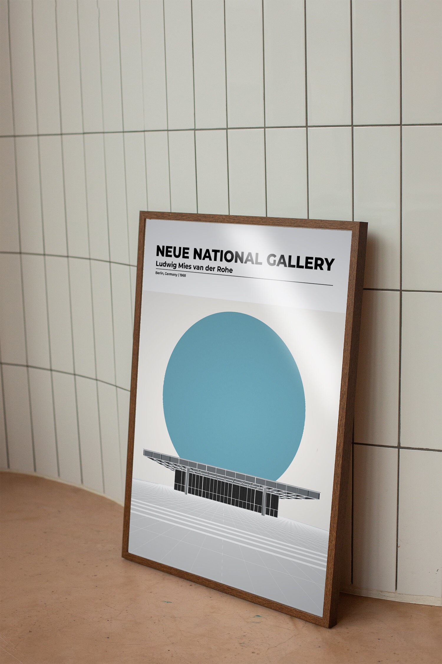 Architecture Poster | Neue National Gallery Mies Van Der Rohe ...