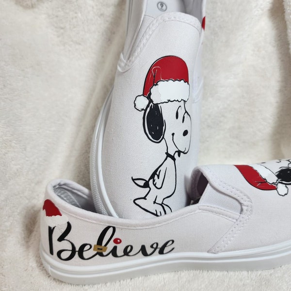 Snoopy Sneakers - Etsy