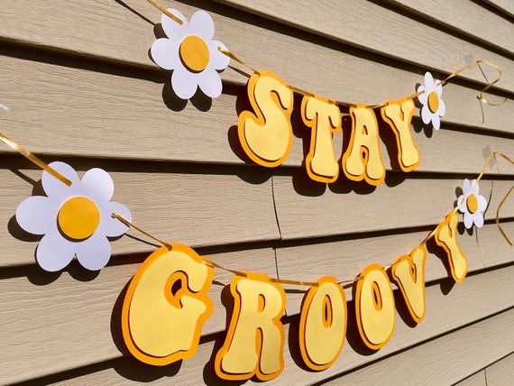 Groovy/70s/boho/hippie stay Groovy Banner - Etsy