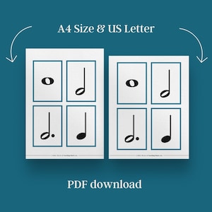 Rhythm Lexicon Flashcards - Music Theory Learning Cards for Music ...