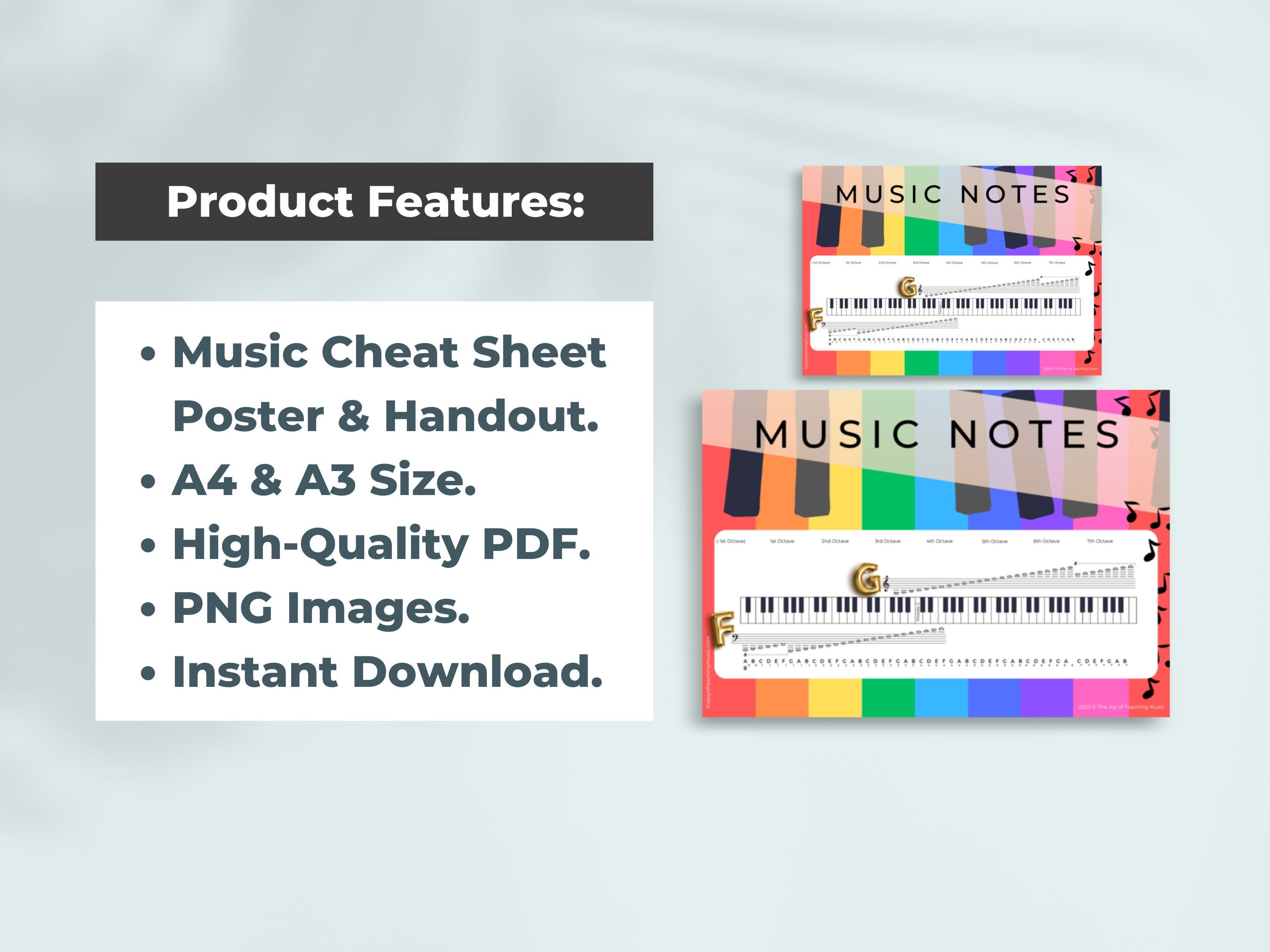 Music Cheat Sheet Piano Music Notes Poster by 4evermusiclove - Etsy UK