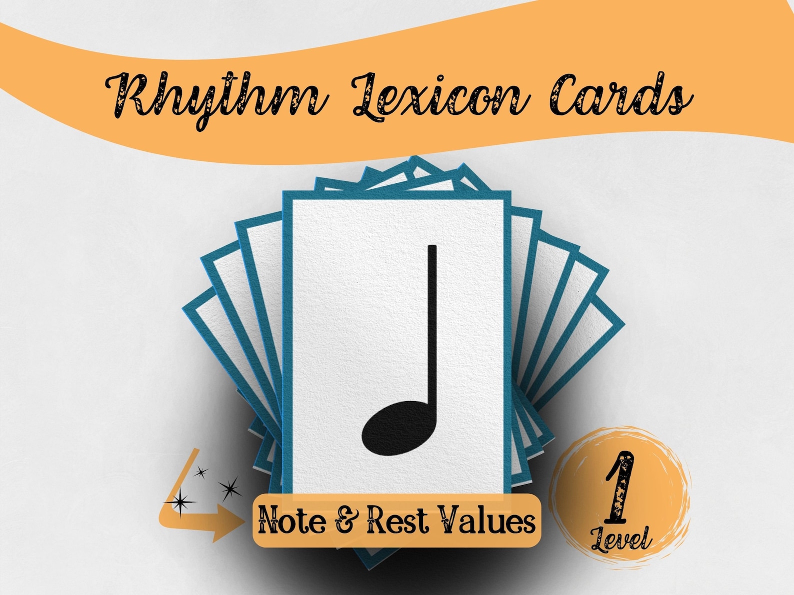 Rhythm Lexicon Flashcards - Music Theory Learning Cards for Music ...