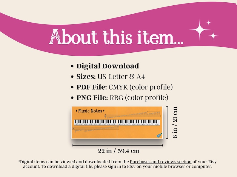 Music Notes Chart Wall Art Educational Posters for Learning - Etsy