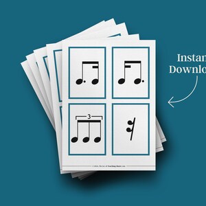 Rhythm Lexicon Flashcards - Music Theory Learning Cards for Music ...