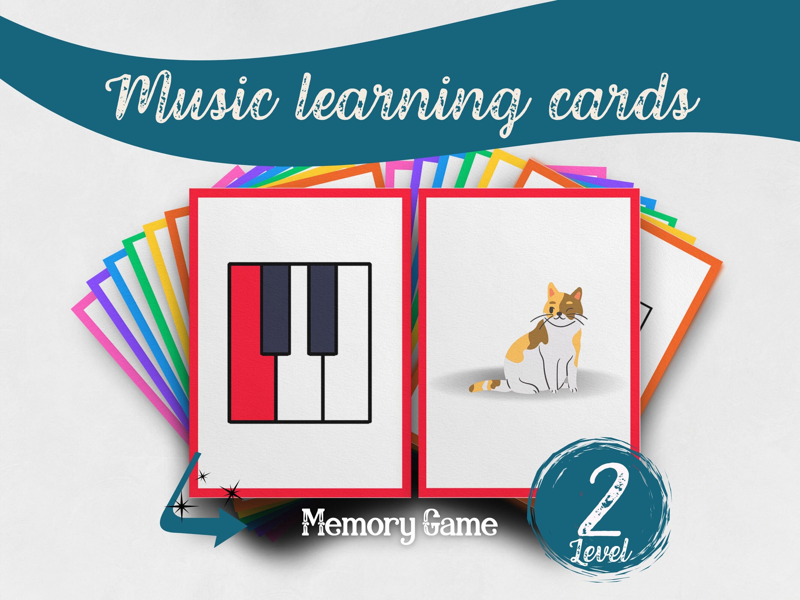 Musical Animal Alphabet Flash Cards Color Coded Piano - Etsy