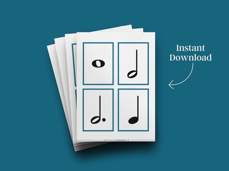 Rhythm Lexicon Flashcards - Music Theory Learning Cards for Music ...