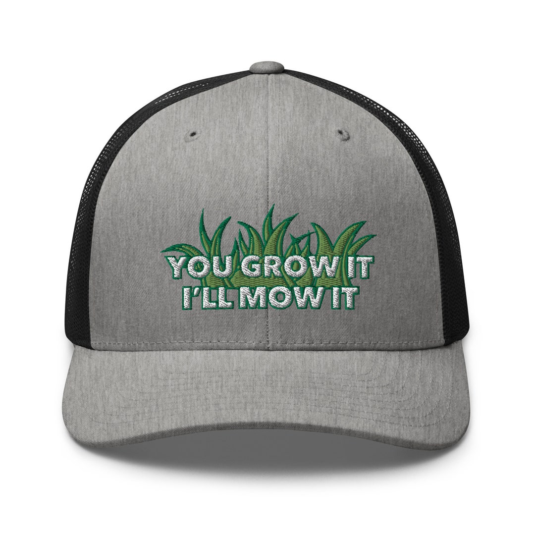 Lawn Mower Hat | You Grow It I'll Mow It Hat | Landscaper Gift | Men's ...