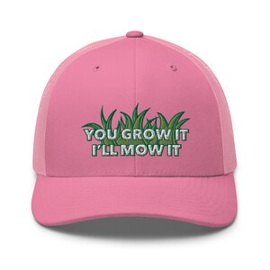 Lawn Mower Hat | You Grow It I'll Mow It Hat | Landscaper Gift | Men's ...