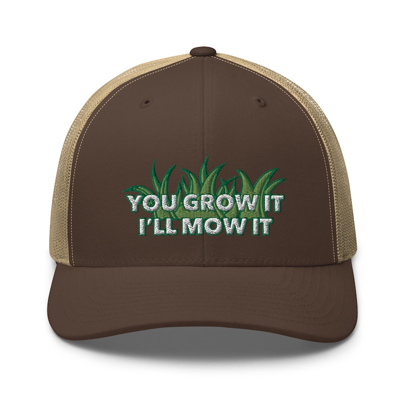Lawn Mower Hat | You Grow It I'll Mow It Hat | Landscaper Gift | Men's ...