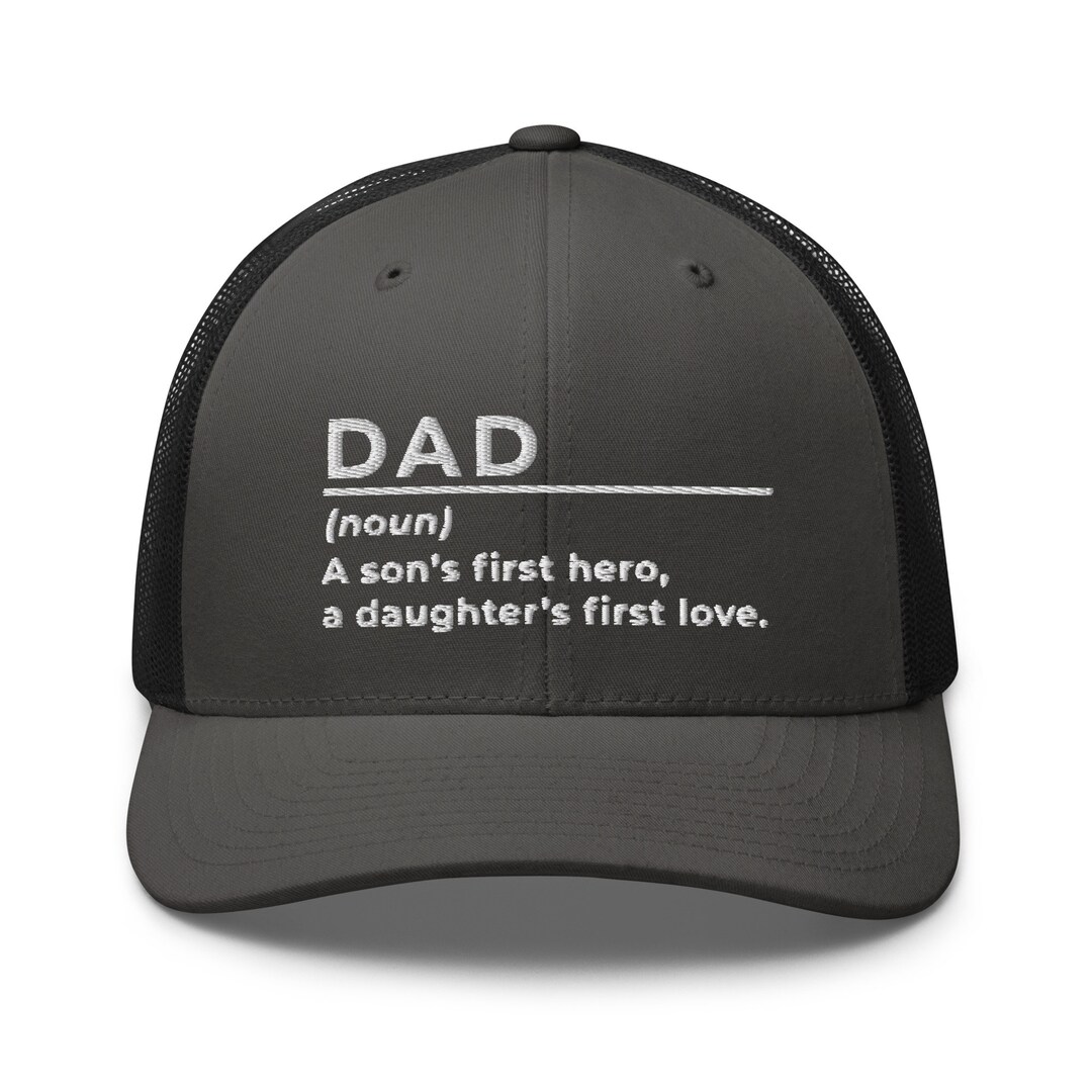 Dad Noun Hat | Funny Dad Hat | a Son's First Hero a Daughter's First ...