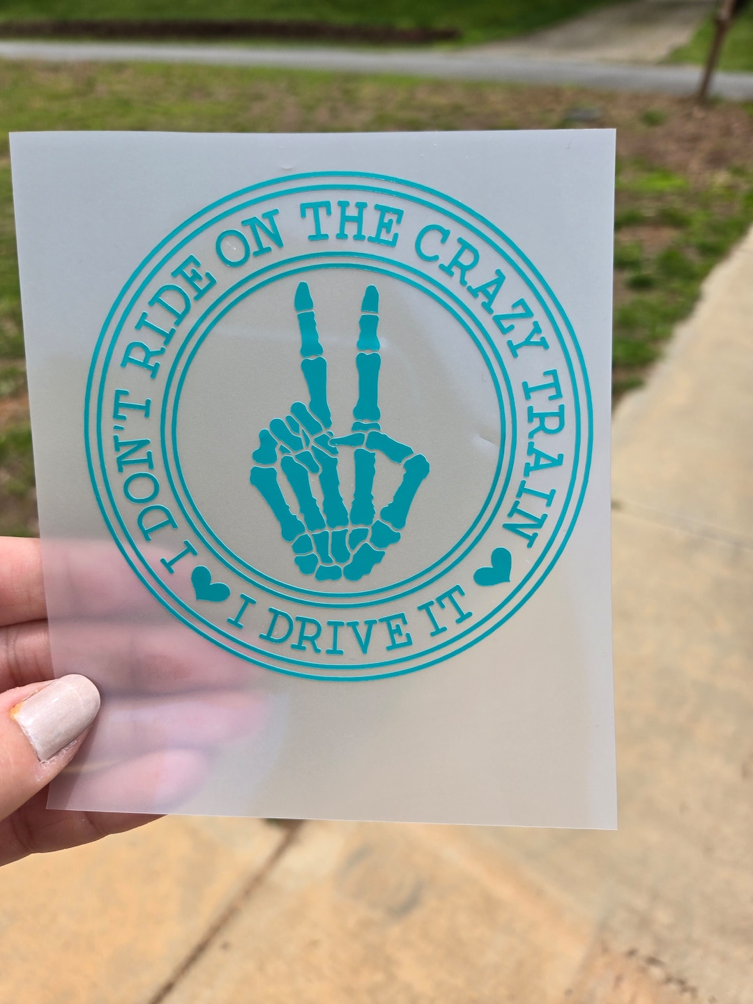 Ride the Crazy Train Decal - Etsy