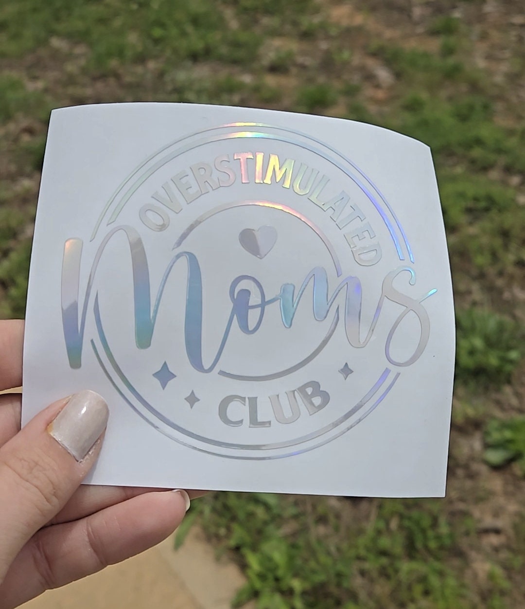 Overstimulated Mom's Club Decal - Etsy