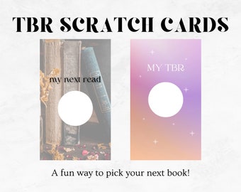TBR Double-sided Scratch Cards - Etsy