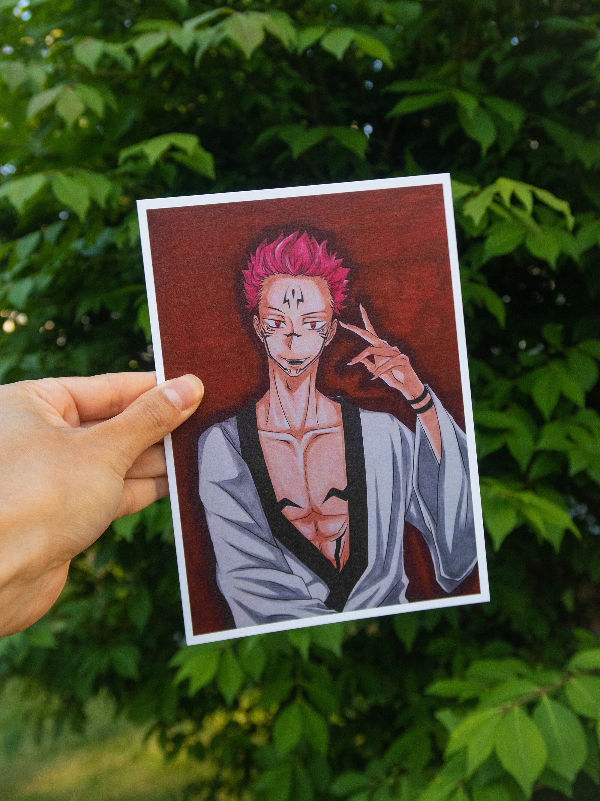 JJK Print 5x7 / Hot Anime Boy / King of Curses / Mighty Cursed - Etsy ...