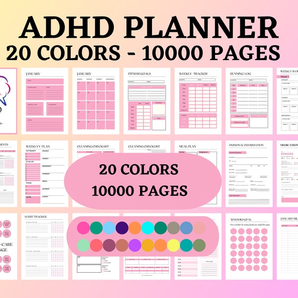 Adhd Planner Adult - Etsy
