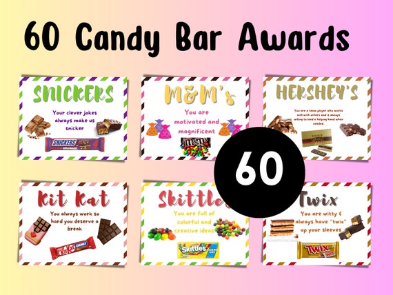 Pinterest Candy Bar Awards Improve Staff Morale: Candy Bar Staff