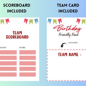 Birthday Friendly Feud Game Birthday Feud Birthday Party Game Birthday ...