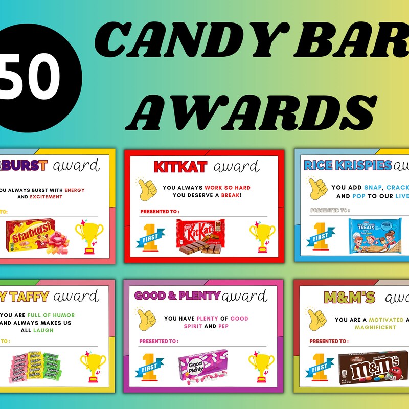 Candy Superlatives - Etsy