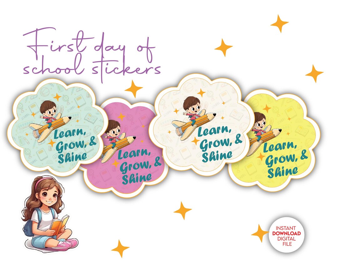 First Day of School Tags | Back to School Tags | First Day of School ...