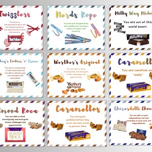 60 Individual Candy Bar Awards Candy Bar Award Certificates Individual ...
