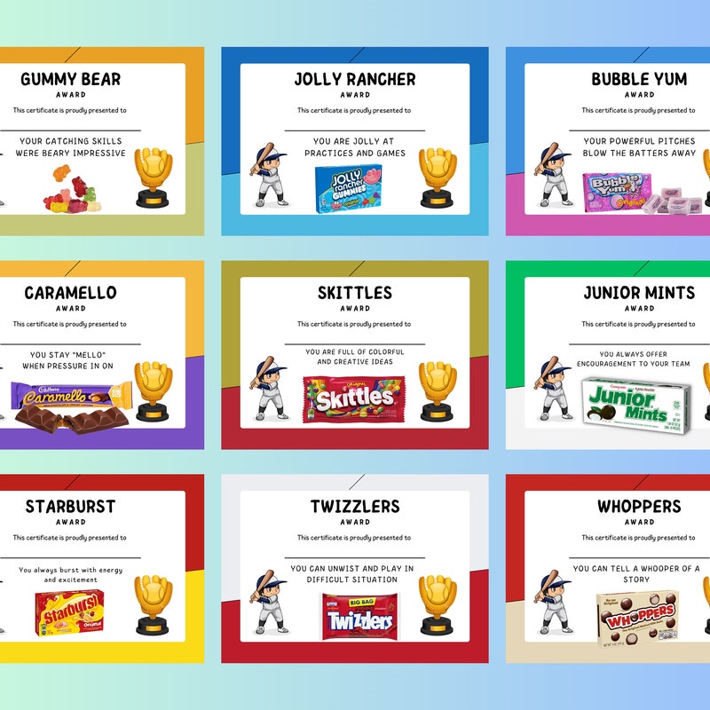 Candy Superlatives - Etsy