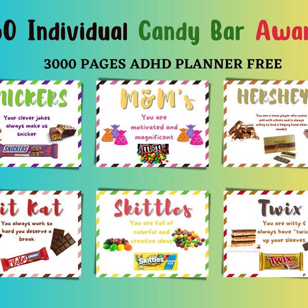 Candy Bar Awards - Etsy