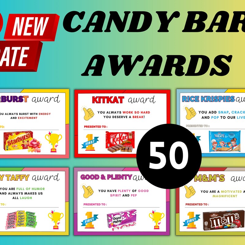 Candy Certificates - Etsy