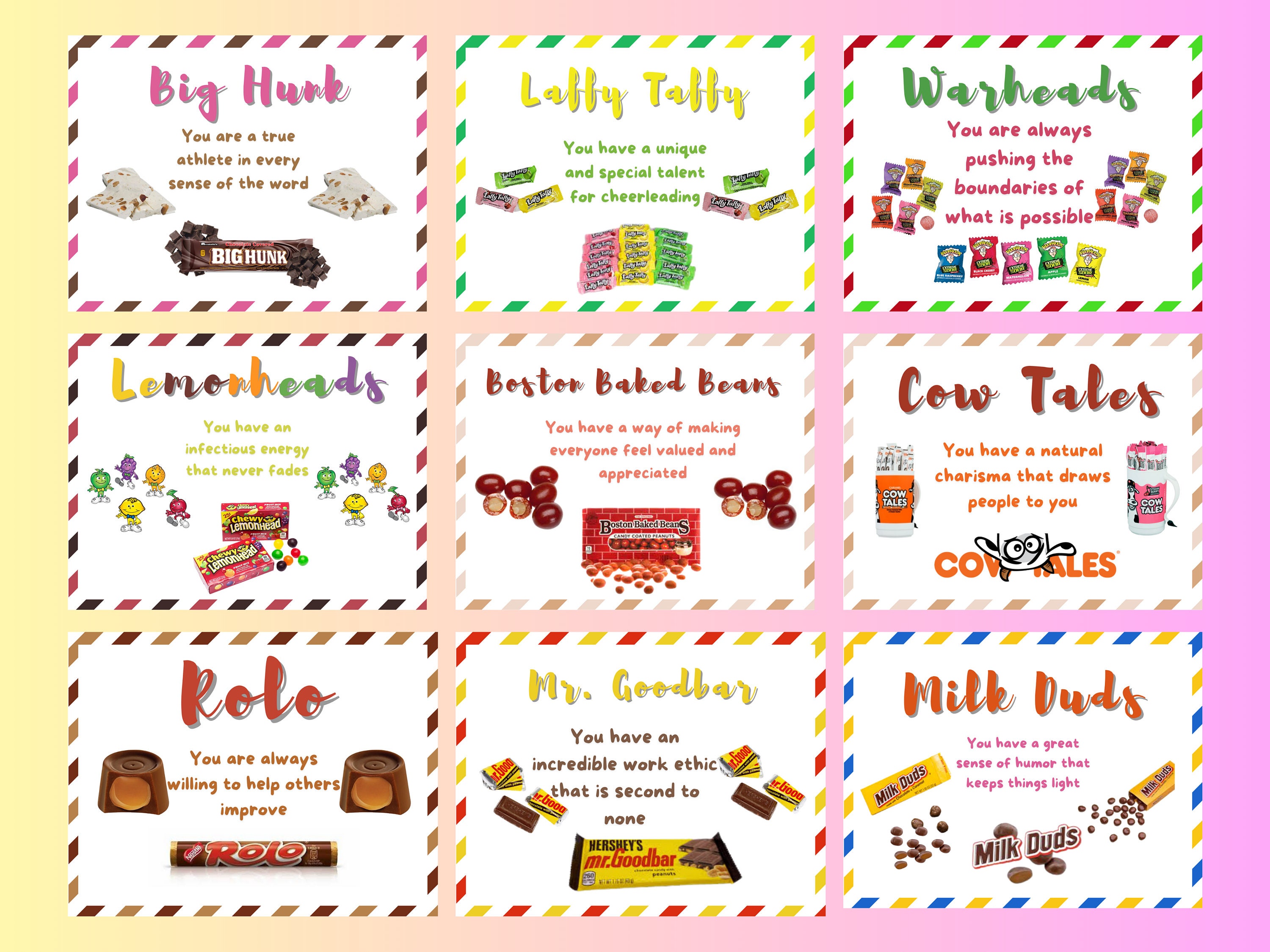 60 Soccer Team Candy Bar Award Certificates Soccer Candy Bar Awards ...