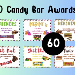 Candy Bar Awards - Etsy