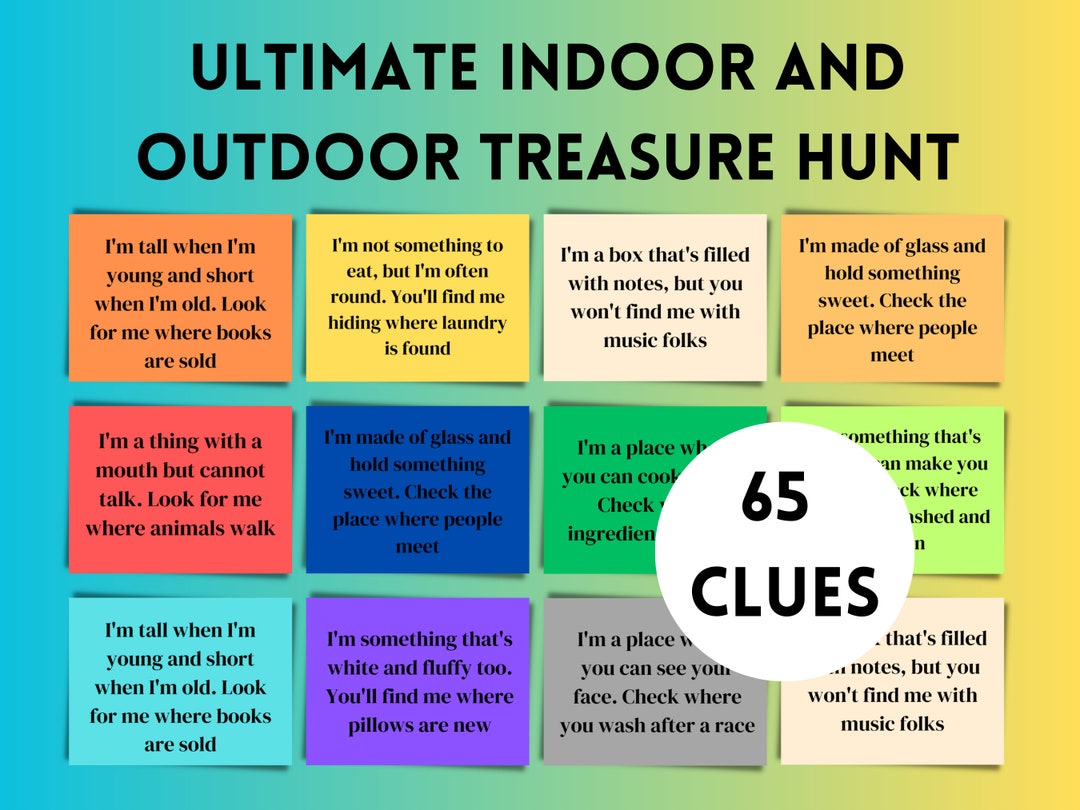 Ultimate Treasure Hunt Game | Indoor & Outdoor Birthday Fun (digital ...