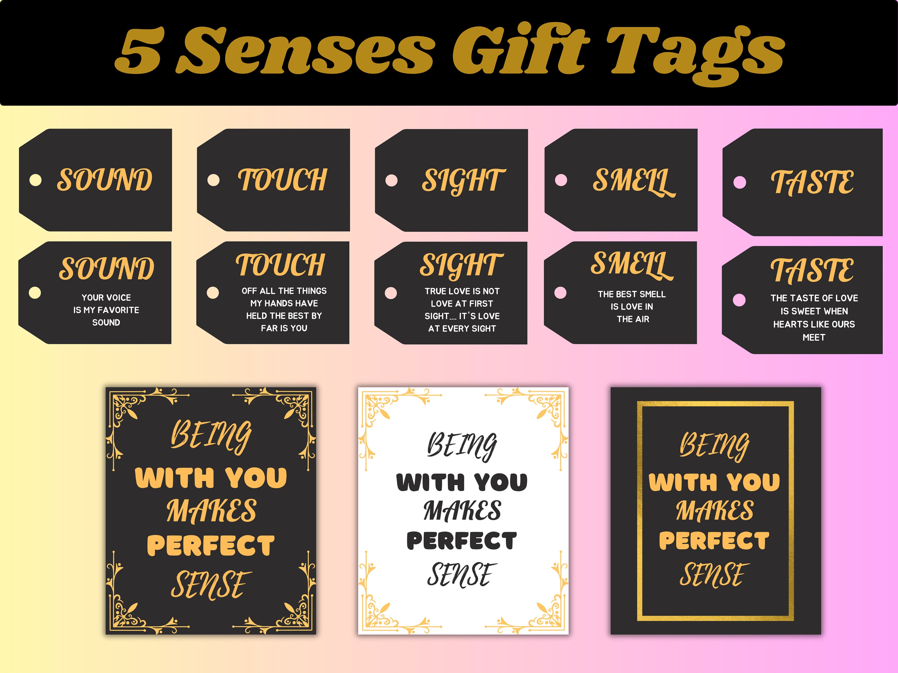 Labels For 5 Senses With Face