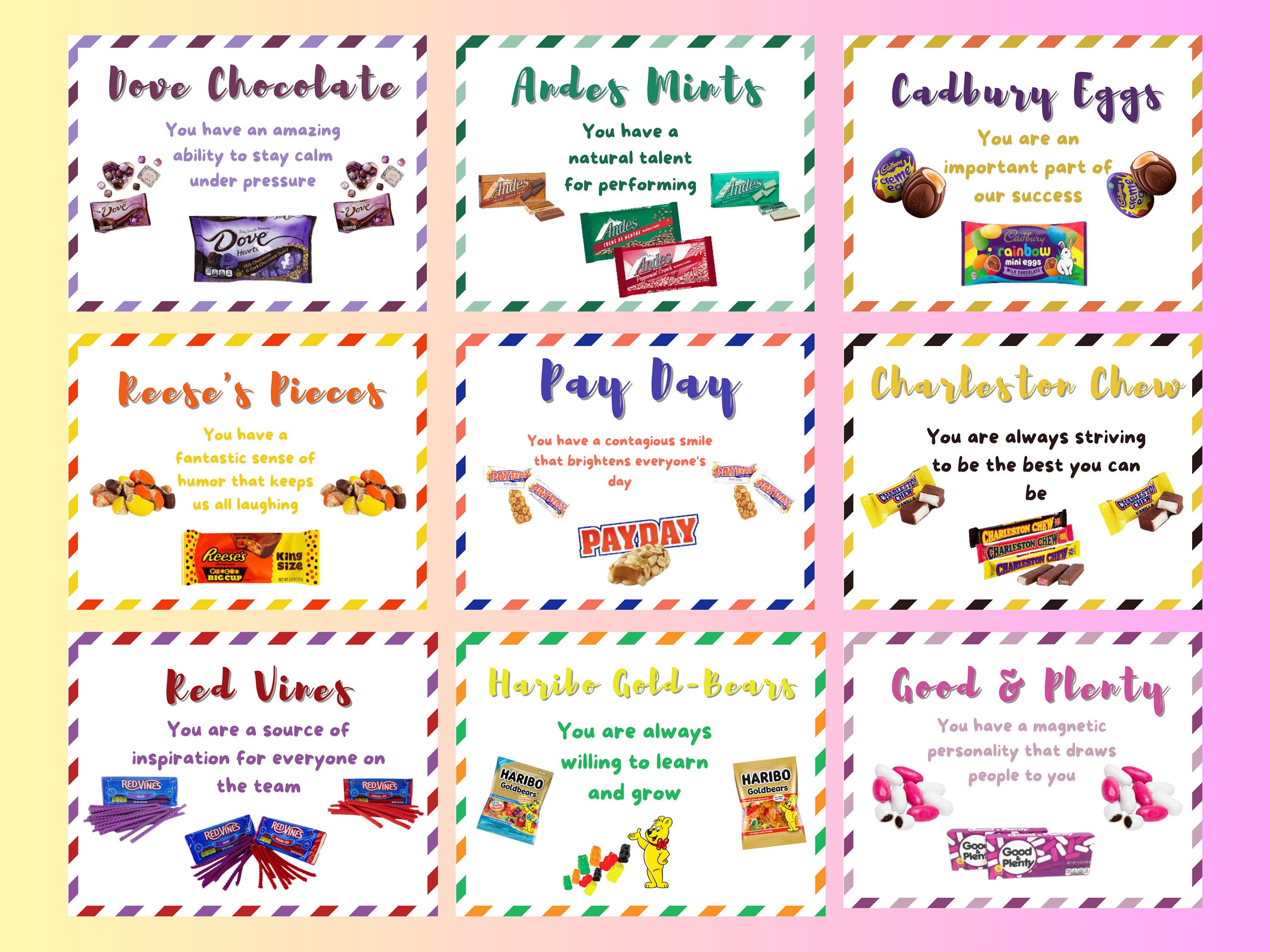 60 Soccer Team Candy Bar Award Certificates Soccer Candy Bar Awards ...