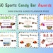 Sports Candy Bar Award Certificates - 60 Team Awards (digital Download ...
