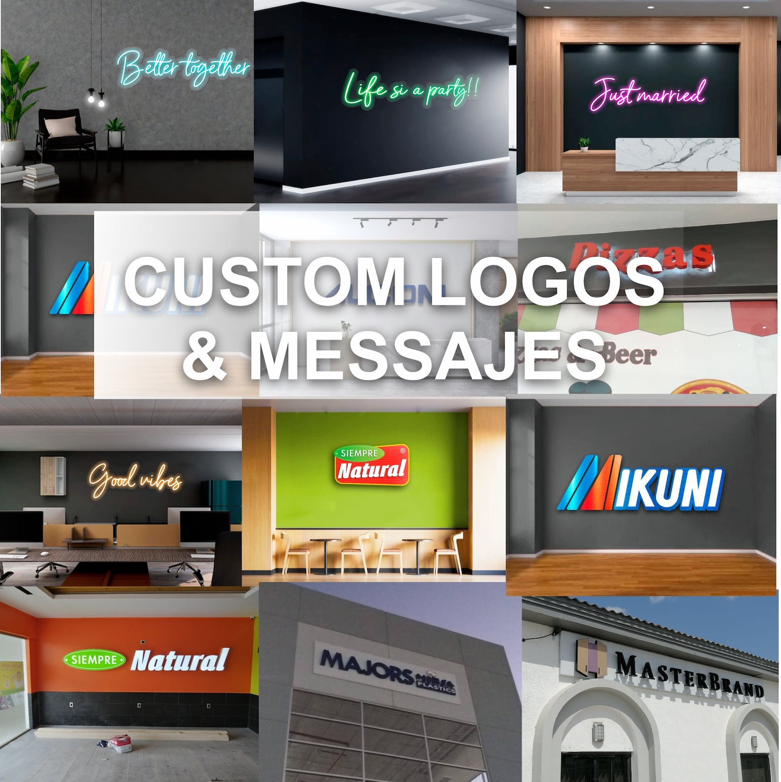 3D Signage, 3D Logo, Plastic Logo, Acrylic Logo, Custom Logo, Wooden ...