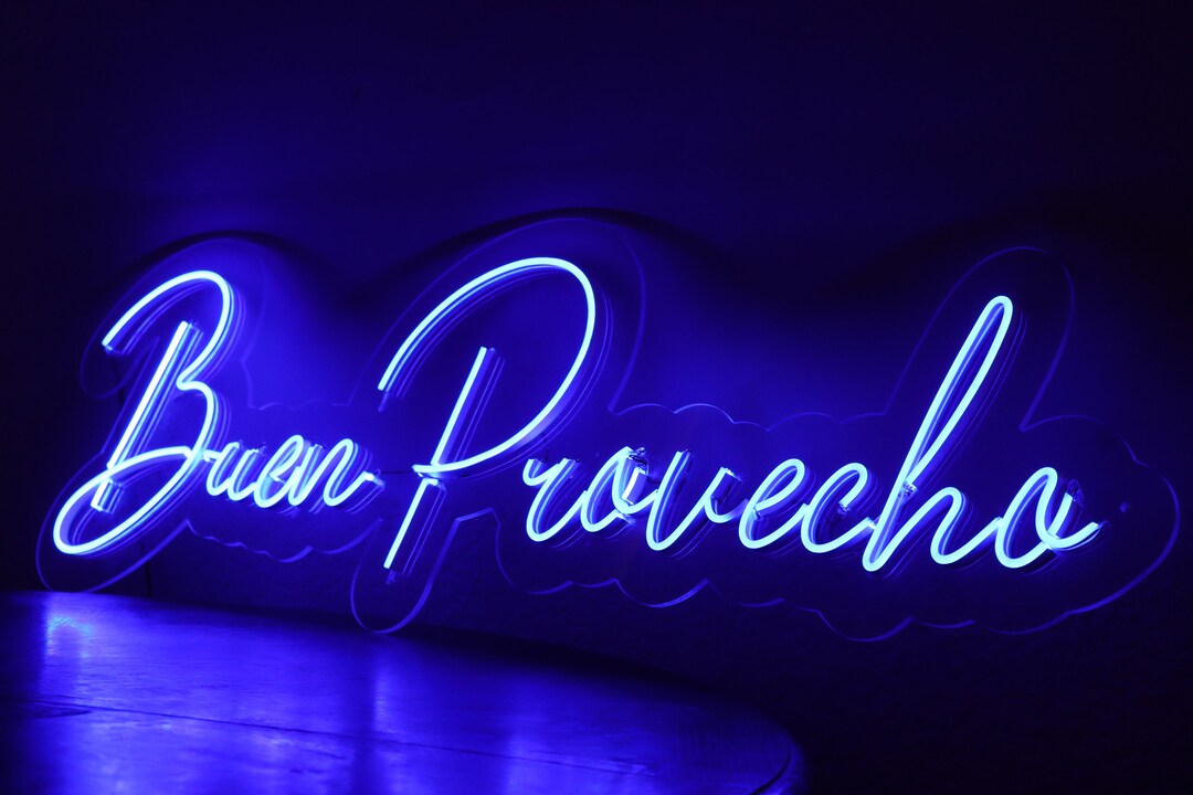 Custom Neon Signs, Neon Signs, Wedding Signs, Bon Appetite Neon Signs ...