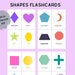 Shapes Flashcards Printable Shapes Flashcards Preschool - Etsy
