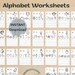 Alphabet Worksheets Upper and Lowercase Alphabet Printable - Etsy